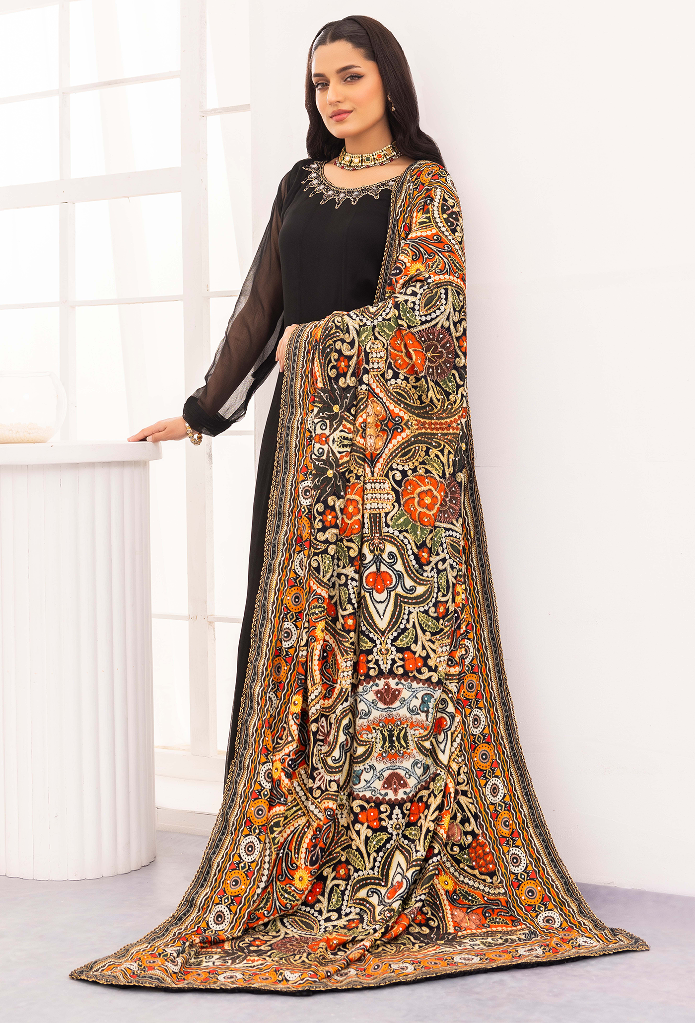 Adan's Velvet- Shawl 5443 – Adan's Libas
