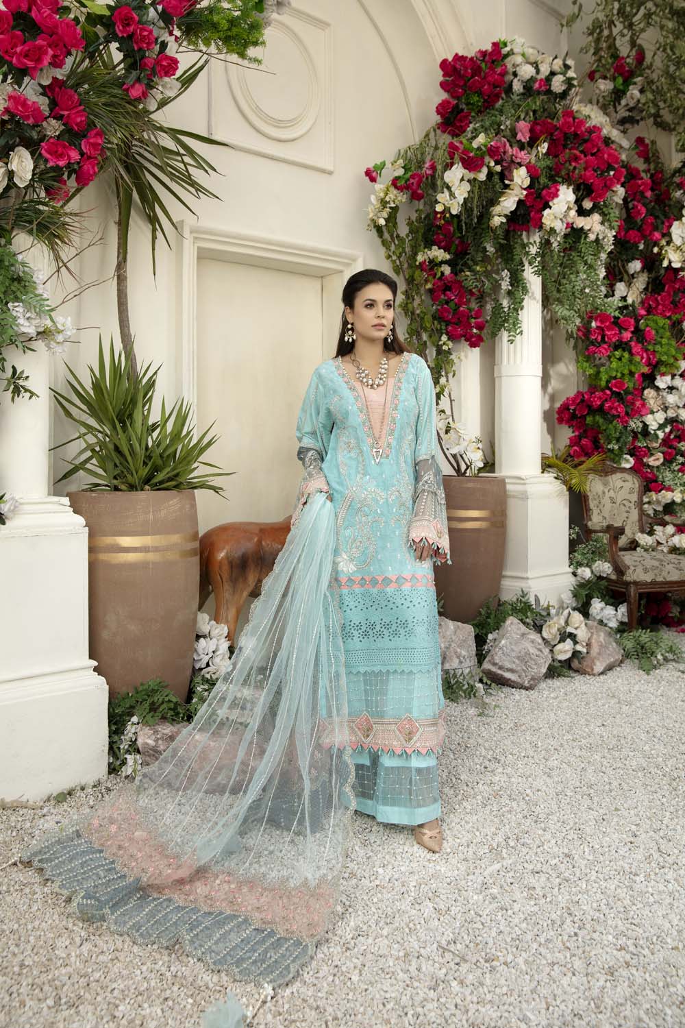 Drazzle - Schiffli Embroidered Lawn (3PC) – Adan's Libas